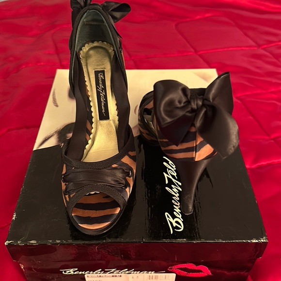 Beverly Feldman | Shoes | Beverly Feldman Tiger Print Heels | Poshmark
